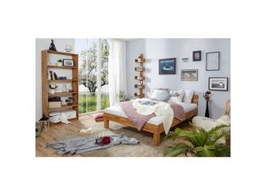 4251105957034 - TiCAA Eiche Bett Luis massiv Einzelbett Futonbett Doppelbett