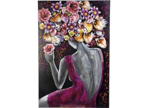 4063387383629 - Metallbild CASABLANCA BY GILDE Bild Florenzia pink Bilder B H T 27cm x 355cm x 8cm Metall B27cm H355cm T8cm
