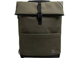 3130630175353 - Exactive® Young Laptoprucksack 156″ 2 Fächer wasserabweisendes PU gepolstert mit Trolley-Schlaufe & Flaschentasche RPET khaki