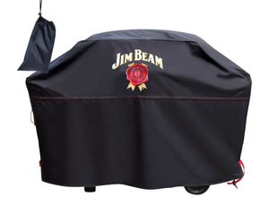 4250679504811 - Grill-Schutzhülle JIM BEAM BBQ Premium schwarz B1067cm H1524cm L58cm Polyester Planen BxLxH 106x58x152 cm
