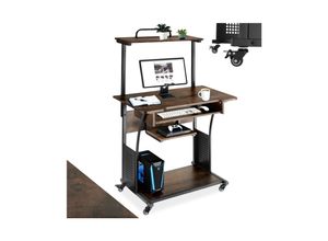 4061173243072 - tectake® Schreibtisch Industrial Style 3 Ebenen einhängbare Ablage und Tastaturauszug 80 x 655 x 1305 cm 4061173243072 - tectake® Schreibtisch Industrial Style 3 Ebenen einhängbare Ablage und Tastaturauszug 80 x 655 x 1305 cm