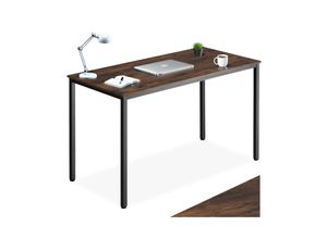 4061173209023 - tectake® Schreibtisch Vanport 120x60x755cm - Industrial Holz dunkel rustikal