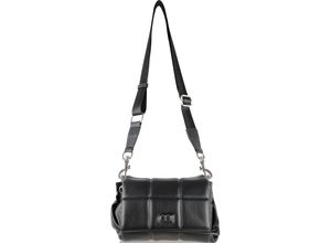 4036673232185 - Umhängetasche Oslo Damen Gr B H T 24cm x 17cm x 9cm onesize schwarz Lederimitat COLLEZIONE ALESSANDRO Taschen mit modischer Steppung