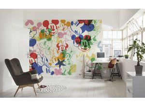 4055065411205 - Fototapete KOMAR Digitaldruck Vlies - Mickey and Minnie Mixture - Größe 400 x 250 cm bunt Rollen Vlies Tapeten Kinderzimmer