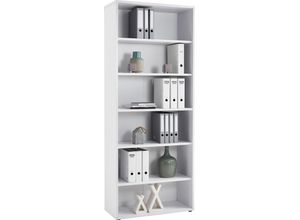 4029494117397 - Aktenregal Calvi Regale Gr B H T 89 cm x 2215 cm x 40 cm 6 St weiß (weiß brilliant) Aktenregale Regale Modulschrank offen Türen und Schubkästen separat bestellbar