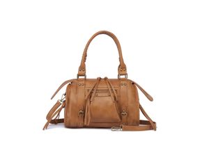 4036673247769 - Schultertasche Barcelona Damen Gr B H T 29cm x 20cm x 15cm onesize braun Polyurethan (PU) COLLEZIONE ALESSANDRO Taschen mit hübschen Details hochwertig verarbeitet