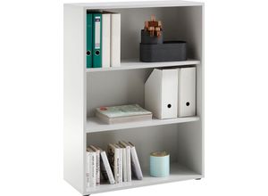4038889061214 - Aktenregal BEGA OFFICE Pronto grau B80cm H111cm T35cm Holzwerkstoff Regale Büroregal Lichtgrau Bücherregal mit offenen Fächer