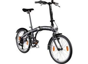 4255676605820 - Wayscral Folder Klapprad 20 Zoll leichtes Klappfahrrad 155 - 185 cm Damen Herren Fahrrad Faltrad 6 Gänge