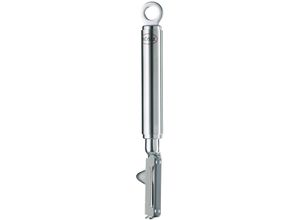 4004293127341 - Sparschäler RÖSLE silber (edelstahlfarben) B23cm H19cm L19cm Edelstahl 18 10 Küchenschneider Apfelschäler Gemüseschäler Pendelschäler für Linkshänder Klinge auswechselbar Edelstahl 18 10