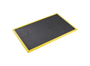 0662641943957 - NOTRAX Anti-Ermüdungsmatte Diamond Flex™ LxB 1630 x 970 mm schwarz   gelb
