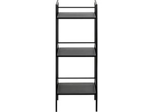 4001070545213 - Regal HAKU 3 Fachböden mit jeweils bis zu 8 kg Tragkraft B 350 x T 250 x H 950 mm Stahl Metall schwarz