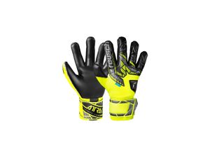 4060485557853 - Torwarthandschuhe REUSCH Attrakt Duo Damen Gr 105 gelb (gelb schwarz) 30% Polyester 5% Polyamid 5% Polyurethan 60% Elastodien mehrfarbig Sportlich Handschuhe mit maximalem Grip