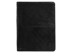 8718749078397 - Dokumententasche NOTEBOOK COVER Herren Gr B H T 25cm x 33cm x 2cm onesize schwarz Leder vintage Taschen echt Leder