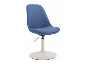 4251380481323 - Esszimmerstuhl MAVERICK Stoff I höhenverstellbarer Lehnstuhl I Drehstuhl mit Trompetenfuß I Sitzhöhe von ca 43 - 48 cm