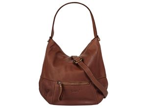 4260543055981 - Shopper FORTY Damen Gr B H T 35cm x 30cm x 14cm onesize braun (cognac) Leder leicht glänzend unifarben Taschen echt Leder Made in Italy