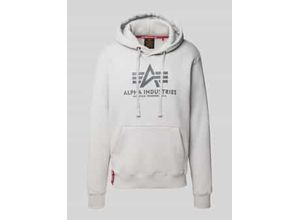 4059146555222 - Alpha Industries Basic Hoody Kapuzenpullover grau