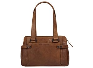 8718749076980 - Henkeltasche SPIKES & SPARROW Damen Gr B H T 33cm x 19cm x 10cm onesize braun (cognac) Leder leicht glänzend unifarben Taschen echt Leder