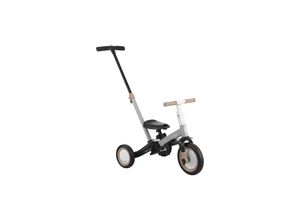 3800171212175 - Kikkaboo Dreirad Flip 5 in 1 Stahlrahmen rutschfeste Griffe einstellbar umbaubar grau