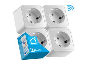 4260677792516 - Echos Smart WLAN Steckdose 4er Pack 16A App-gesteuert Sprachsteuerung