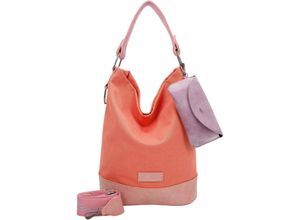 4059065259263 - Schultertasche FRITZI AUS PREUSSEN Izzy07 Olga Damen Gr B H T 17cm x 37cm x 27cm orange Baumwolle mehrfarbig Taschen aus veganen und recycelten Materialien