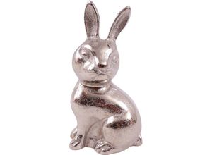 4022222062242 - Dekofigur RABBIT silber (BHT 8x15x550 cm) BHT 8x15x550 cm grau