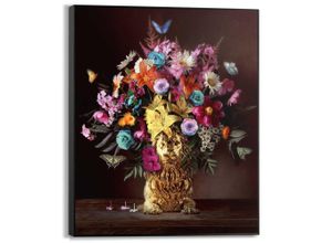 8714597637656 - Wandbild REINDERS Blumenlöwe bunt (farbe bild(er) bunt) B40cm H50cm T3cm MDF Bilder