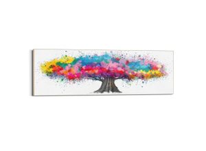 8714597637809 - Bild HAPPY TREE (BHT 52x156x3 cm) BHT 52x156x3 cm bunt Kunstdruck Gemälde Wandbild