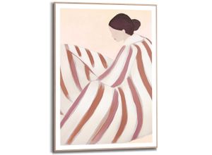 8714597662566 - Reinders! Bild mit Rahmen »Striped Figure«