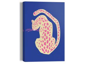 8714597655506 - Reinders! Leinwandbild »Blue Pink Cat«