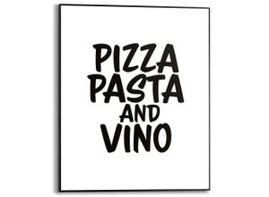 8714597654134 - Reinders! Bild mit Rahmen »Pizza Pasta and Vino«
