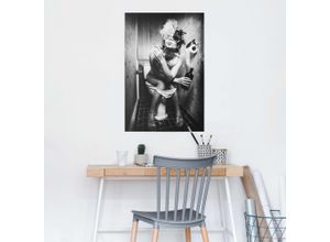 8714597585988 - Poster REINDERS Toiletten Business für Toilettentür Bilder Gr B H 61 cm x 915 cm Bilder von Frauen-Foto-Frau-Menschen-Schwarz-Weiß 1 St schwarz (schwarz weiß) Poster