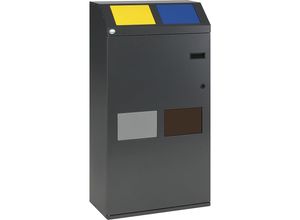 4067129211768 - VAR Wertstoffsammelschrank 4-fach-Sammler Volumen 100 Liter eisenglimmer