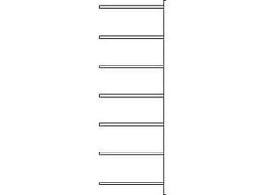 4052941930379 - Fachbodenregal SSI Schäfer R3000 Anbauregal B 1025 x T 300 mm Fachlast 100 kg