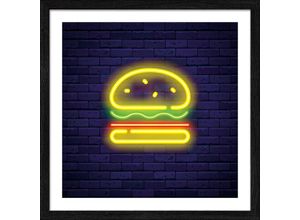 4019449516689 - Gerahmtes Bild NEON HAMBURGER