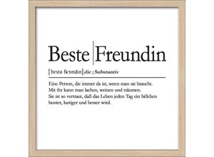 4019449518737 - Gerahmtes Bild BESTE FREUNDIN