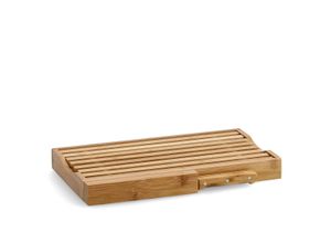 4003368252254 - Brotschneidebrett ZELLER PRESENT Schneidebretter Gr B H L 235 cm x 4 cm x 395 cm braun Schneidebretter