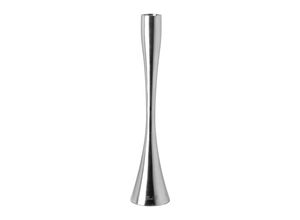 4042911402593 - Kerzenständer FINK LADY Leuchter silber (silberfarben) B7cm H36cm T7cm Ø7cm Aluminium Kerzenhalter