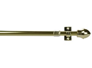 4016318007262 - Scheibenstange Paradiso Gardinenstangen Gr L 85 cm - 135 cm Ø 12 mm 1 läufig braun (vermessingt) Gardinenstangen ohne Bohren