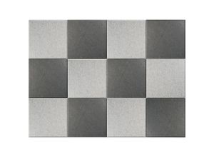8712752110969 - eurokraft basic Akustik-Wandfliese HxB 300 x 300 mm je 6 x hellgrau dunkelgrau VE 12 Stk