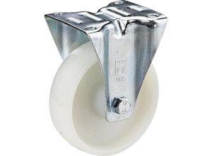 4053357005262 - Polyamid-Rad Gehäuse Stahlblech Rad-Ø x Breite 100 x 38 mm Bockrolle Gleitlager Bauhöhe 125 mm Wicke