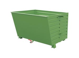 4052462039681 - eurokraft pro Späne-Stapelkipper BSL mit Lochblechboden Volumen 15 m³ resedagrün
