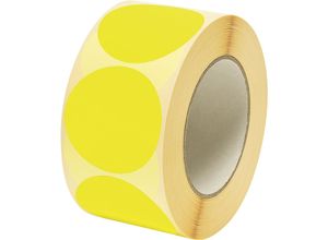 8057714364890 - Markierungspunkte Ø 60 mm 1000 Stk pro Rolle gelb ab 10 Stk ratioform
