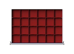 4014641063313 - Kunststoff-Kleinteilekasten 36teilig für Schrankbreite 1060 mm für Schubladenhöhe 60 mm ANKE