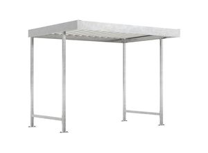 4250366526393 - Überdachungssystem Modell Leipzig einseitig Grundeinheit T 2200 mm B 2870 mm verzinkt