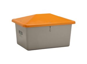 4052886361122 - Streugutbehälter aus GfK Volumen 550 l ohne Entnahmeöffnung Behälter grau CEMO