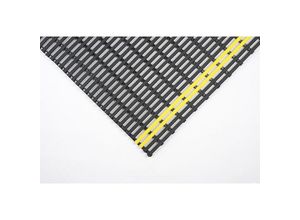 4250619602584 - EHA Anti-Rutschmatte Recycling-PVC pro lfd m Breite 800 mm schwarz gelb