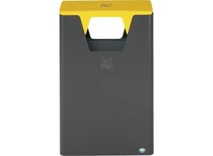 4067129021619 - VAR Wertstoffsammler im Außenbereich Volumen 60 l HxBxT 890 x 300 x 550 mm eisenglimmer gelb