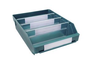 4250621500236 - Regalkasten aus hochschlagfestem Polypropylen grün LxBxH 300 x 240 x 95 mm VE 15 Stk STEMO