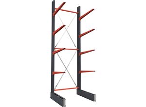 4061753287137 - Kragarmregal Attillo schwer einseitig HxB 4000 x 1000 mm Kragarm 1000 mm Grundregal kaiserkraft