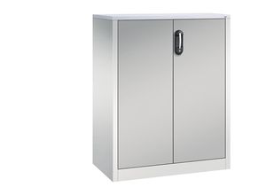 4064615320652 - ACURADO Akten-Sideboard 3 Ordnerhöhen HxBxT 1200 x 930 x 500 mm lichtgrau   weißaluminium C+P